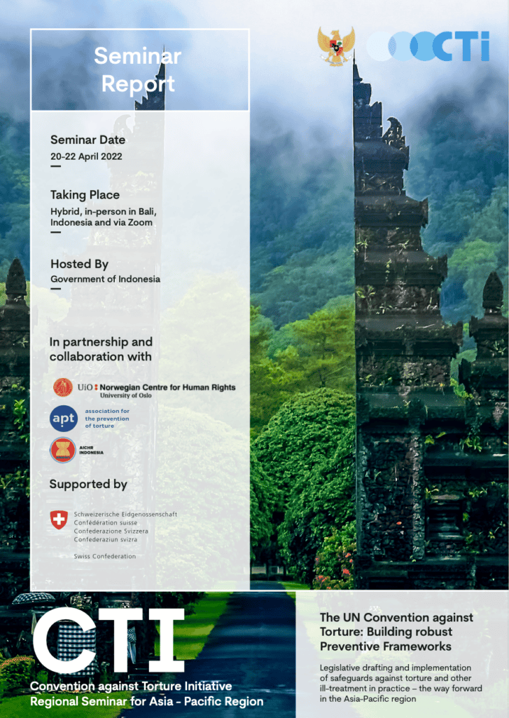CTI Bali Regional Seminar - Building robust preventive frameworks ...